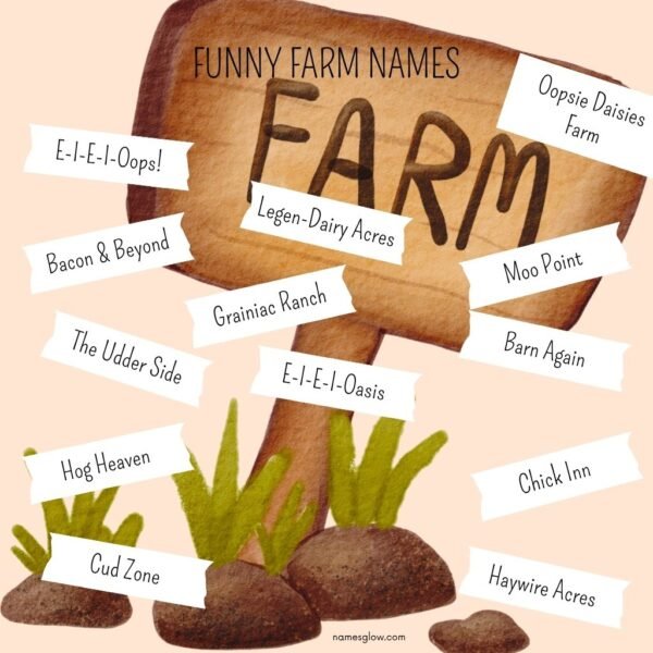 250+ Funny Farm Names That’ll Make You Laugh, Moo & Cluck! - namesglow.com